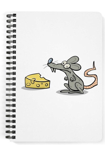 Fare Baskılı Ahşap Kapaklı Defter 15X20 cm DFT761