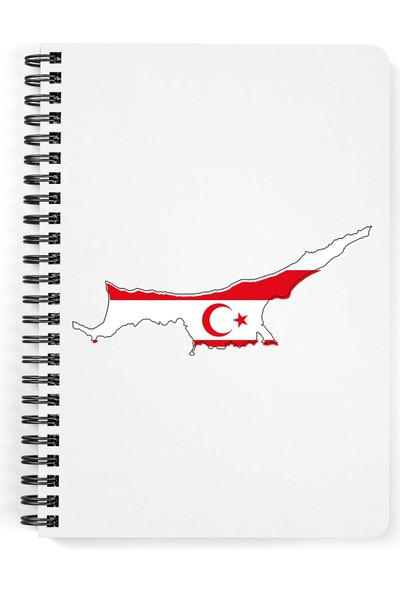 Kıbrıs Baskılı Ahşap Kapaklı Defter 15X20 cm DFT1412