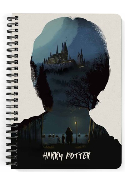 Harry Potter Baskılı Ahşap Kapaklı Defter 15X20 cm DFT3524 Harry Potter Baskılı Ahşap Kapaklı Defter 15X20 cm DFT3524