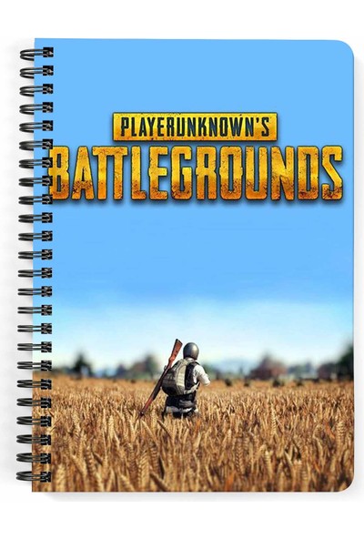 Pubg Mobile Baskılı Ahşap Kapaklı Defter 15X20 cm DFT4376