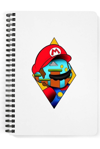 Süper Mario Baskılı Ahşap Kapaklı Defter 15X20 cm DFT6831 Süper Mario Baskılı Ahşap Kapaklı Defter 15X20 cm DFT6831