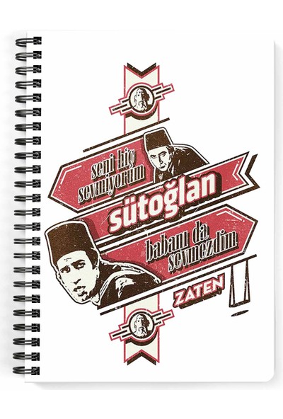 Sütoğlan Baskılı Ahşap Kapaklı Defter 15X20 cm DFT4192