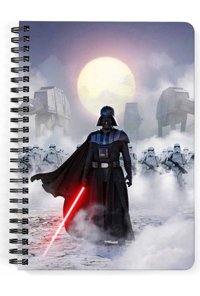 Star Wars Baskılı Ahşap Kapaklı Defter 15X20 cm DFT4322 Star Wars Baskılı Ahşap Kapaklı Defter 15X20 cm DFT4322