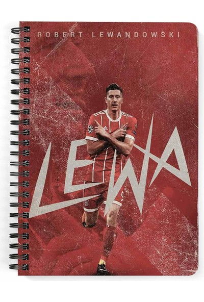 Robert Lewandowski Baskılı Ahşap Kapaklı Defter 15X20 cm DFT4493 Robert Lewandowski Baskılı Ahşap Kapaklı Defter 15X20 cm DFT4493