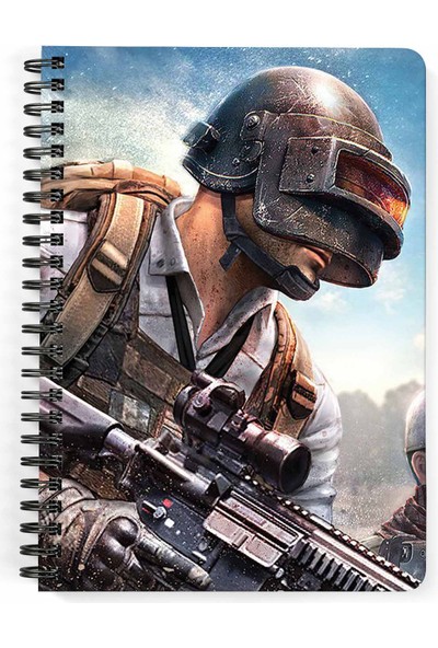 Pubg Baskılı Ahşap Kapaklı Defter 15X20 cm DFT4727