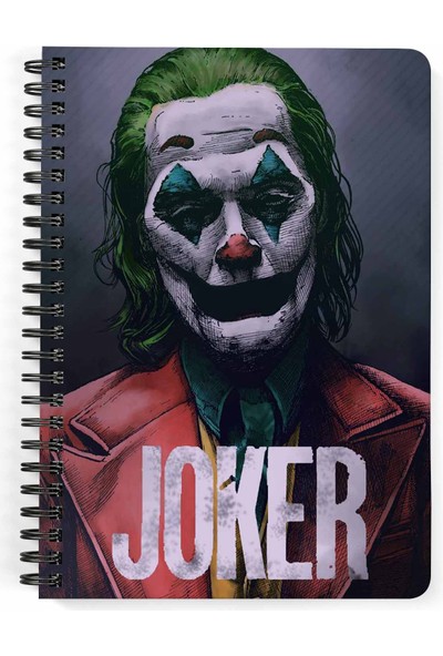 Joker Baskılı Ahşap Kapaklı Defter 15X20 cm DFT4095