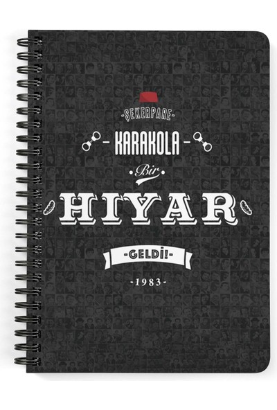 Şekerpare Baskılı Ahşap Kapaklı Defter 15X20 cm DFT2404