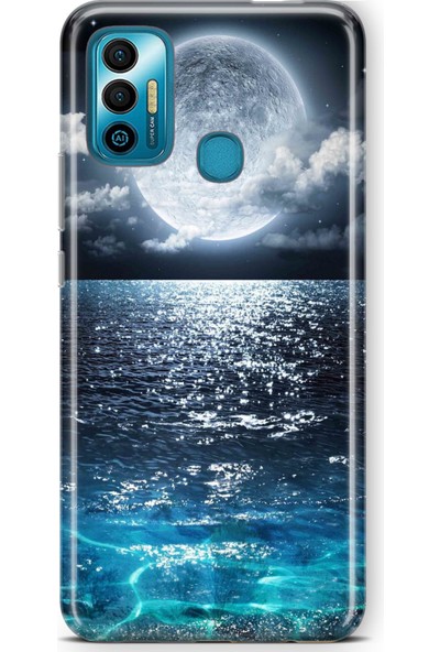 Tecno Spark 7t Kılıf Kamera Korumalı Baskılı Silikon Kapak - Dolunaydeniz