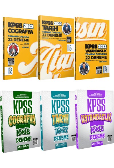 Benim Hocam Yayınları Benim Hocam Genel Kültür 22 Deneme Seti + Panem 16 Genel Kültür Seti