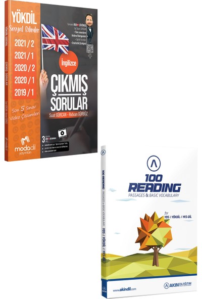 Akın Dil Modadil YÖKDİL Sosyal Bilimler Çıkmış Sorular + Akın Dil 100 Reading Akın Dil Modadil YÖKDİL Sosyal Bilimler Çıkmış Sorular + Akın Dil 100 Reading