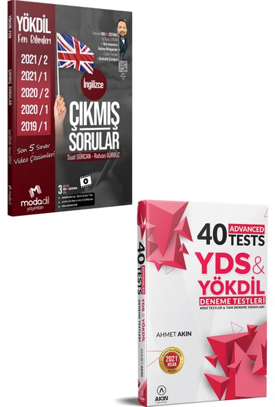 Akın Dil Modadil YÖKDİL Fen Bilimleri Çıkmış Sorular + Akın Dil 40 Advanced Tests Akın Dil Modadil YÖKDİL Fen Bilimleri Çıkmış Sorular + Akın Dil 40 Advanced Tests