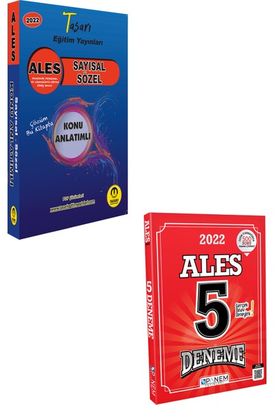 Tasarı Yayınları Tasarı ALES Sayısal-Sözel Konu Anlatım + Panem ALES Genel 5 Deneme Tasarı Yayınları Tasarı ALES Sayısal-Sözel Konu Anlatım + Panem ALES Genel 5 Deneme