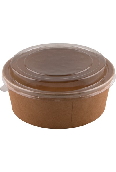 Tuyapack Salata Kasesi Kraft 20 0z + Pet Kapak Tuyapack Salata Kasesi Kraft 20 0z + Pet Kapak