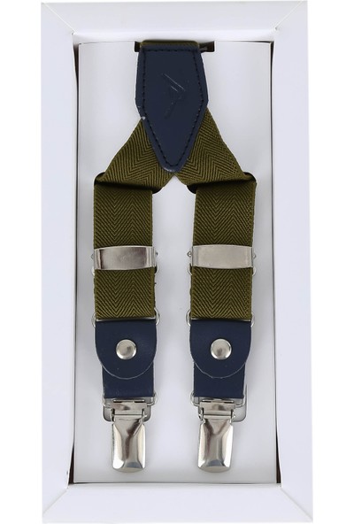 Doctor Junior Haki Çocuk Ayarlanabilir Pantolon Askısı