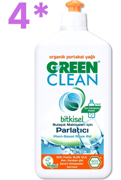 U Green Clean Bulaşık Makine Parlatıcı Set 4 Adet U Green Clean Bulaşık Makine Parlatıcı Set 4 Adet