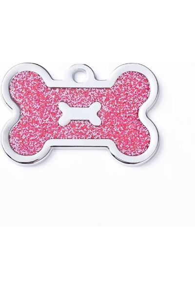 Patimio Isimli Çelik Kedi Köpek Künyesi Pembe Işıltı Patimio Isimli Çelik Kedi Köpek Künyesi Pembe Işıltı