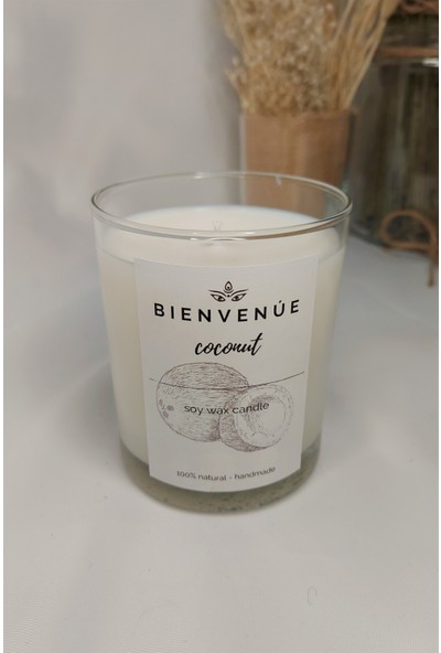 Bienvenue %100 Doğal Hindistan Cevizli Bardak Soya Mum (Coconut) Bienvenue %100 Doğal Hindistan Cevizli Bardak Soya Mum (Coconut)