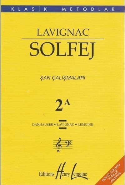 İmece 030-PMEM3850 Lavignac Klasik Metodlar Solfej 2A İmece 030-PMEM3850 Lavignac Klasik Metodlar Solfej 2A