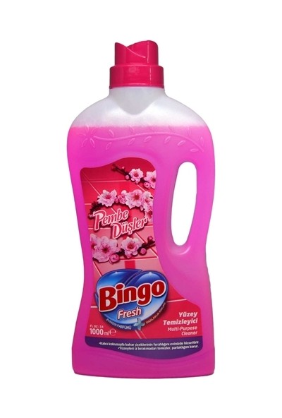 Bingo Yüzey Temizleyici 1 Lt Pembe x 12