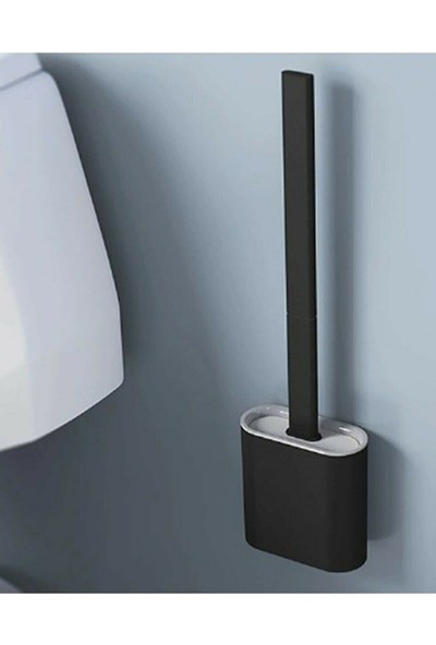 Carat Home Silikon Tuvalet Fırçası Banyo Bükülebilir Siyah Silikon Wc Fırçası Carat Home Silikon Tuvalet Fırçası Banyo Bükülebilir Siyah Silikon Wc Fırçası