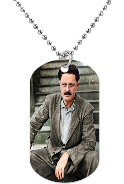 Rowalsi Nazım Hikmet Baskılı Gümüş Zincirli Künye/kolye TYT1708