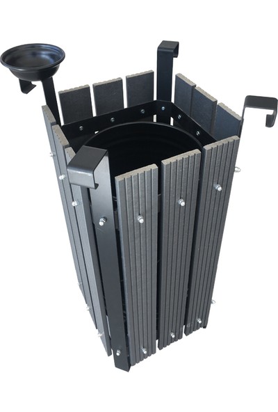 Safir Safirkom Kompozit Ahşap Köşeli Çöp Kovası (30 Lt) Sç12 D Antrasit Safir Safirkom Kompozit Ahşap Köşeli Çöp Kovası (30 Lt) Sç12 D Antrasit