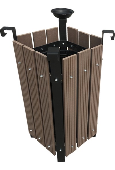 Safirkom Kompozit Ahşap Köşeli Çöp Kovası (30 Lt) Sç12 D Kahverengi Safirkom Kompozit Ahşap Köşeli Çöp Kovası (30 Lt) Sç12 D Kahverengi