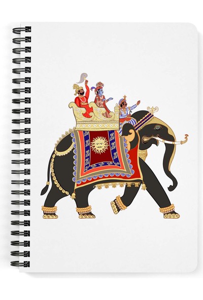 Astak Insan Taşıyan Fil Baskılı Ahşap Kapaklı Defter 15X20 cm DFT790 Astak Insan Taşıyan Fil Baskılı Ahşap Kapaklı Defter 15X20 cm DFT790