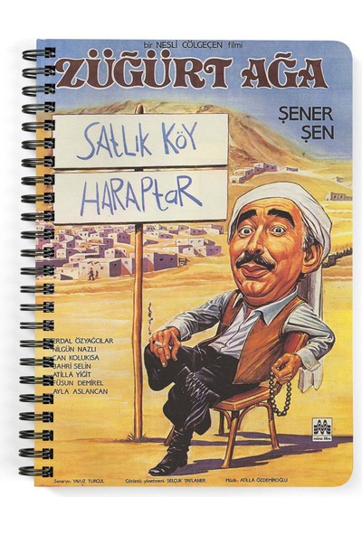 Astak Züğürt Ağa Baskılı Ahşap Kapaklı Defter 15X20 cm DFT2420