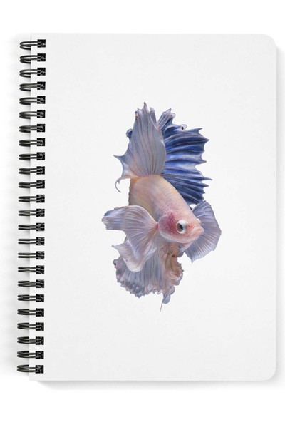Astak Balık Baskılı Ahşap Kapaklı Defter 15X20 cm DFT320