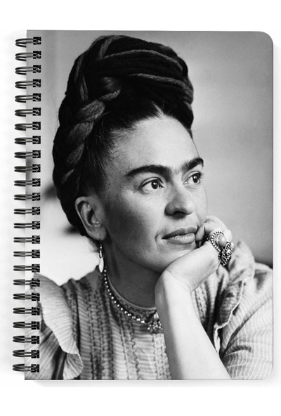 Astak Frida Kahlo Baskılı Ahşap Kapaklı Defter 15X20 cm DFT3129