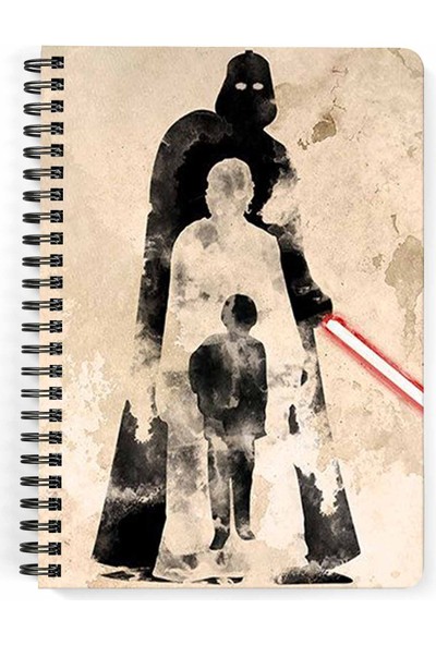 Astak Star Wars Baskılı Ahşap Kapaklı Defter 15X20 cm DFT4336