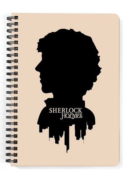 Astak Sherlock Holmes Baskılı Ahşap Kapaklı Defter 15X20 cm DFT4342 Astak Sherlock Holmes Baskılı Ahşap Kapaklı Defter 15X20 cm DFT4342