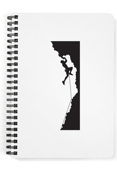 Astak Tırmanış Baskılı Ahşap Kapaklı Defter 15X20 cm DFT2108