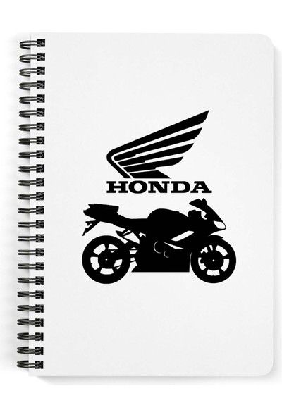 Astak Honda Baskılı Ahşap Kapaklı Defter 15X20 cm DFT431