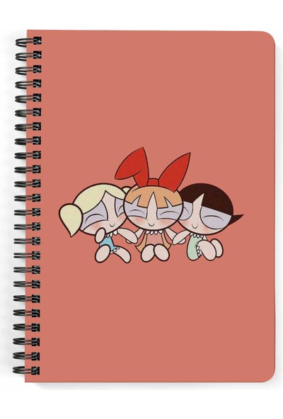 Astak Powerpuff Girls Baskılı Ahşap Kapaklı Defter 15X20 cm DFT2691