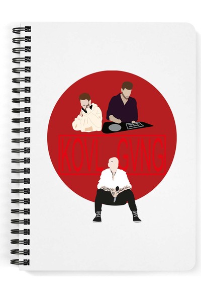 Astak Kovl Gvng Baskılı Ahşap Kapaklı Defter 15X20 cm DFT1664