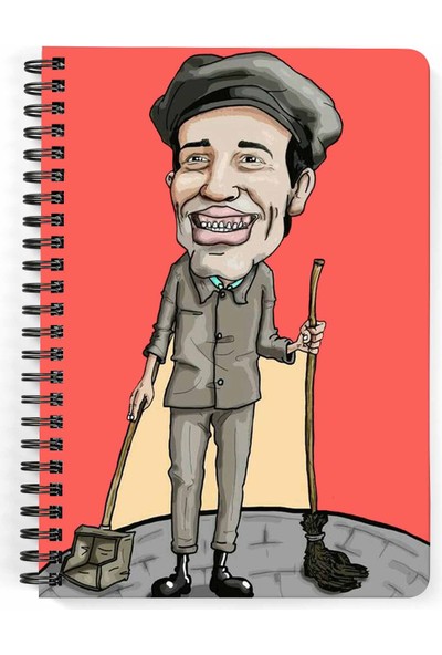 Çöpçüler Kralı Baskılı Ahşap Kapaklı Defter 15X20 cm DFT4012 Çöpçüler Kralı Baskılı Ahşap Kapaklı Defter 15X20 cm DFT4012