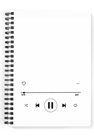 Play Baskılı Ahşap Kapaklı Defter 15X20 cm DFT3088