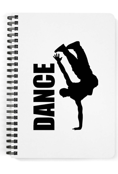 Dans Baskılı Ahşap Kapaklı Defter 15X20 cm DFT6303