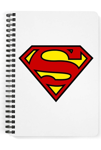 Supermen Logo Baskılı Ahşap Kapaklı Defter 15X20 cm DFT1133 Supermen Logo Baskılı Ahşap Kapaklı Defter 15X20 cm DFT1133