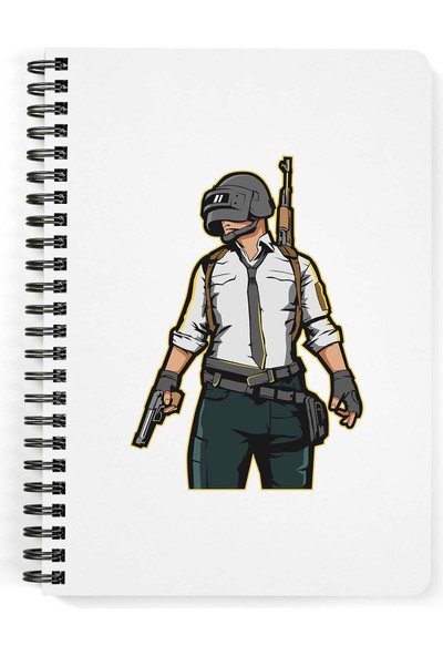 Astak Pubg Baskılı Ahşap Kapaklı Defter 15X20 cm DFT1822