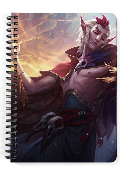 Astak Adc Lol Baskılı Ahşap Kapaklı Defter 15X20 cm DFT3212