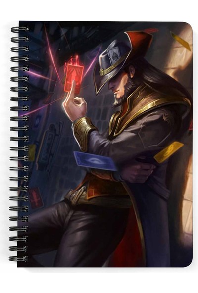 Mid Lol Baskılı Ahşap Kapaklı Defter 15X20 cm DFT3230