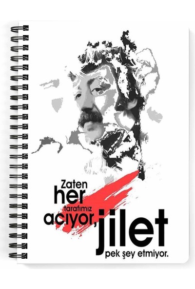 Astak Müslüm Gürses Baskılı Ahşap Kapaklı Defter 15X20 cm DFT4011