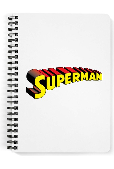 Astak Superman Baskılı Ahşap Kapaklı Defter 15X20 cm DFT418