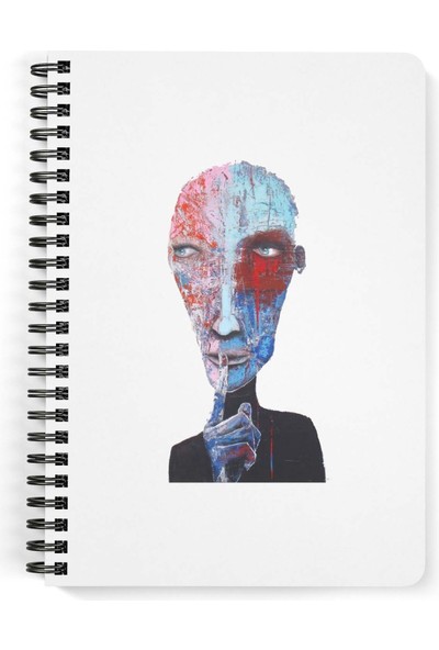 Astak Sessizlik Baskılı Ahşap Kapaklı Defter 15X20 cm DFT259