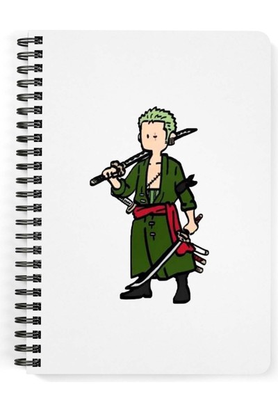 Astak One Piece Baskılı Ahşap Kapaklı Defter 15X20 cm DFT6571