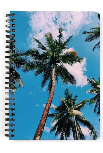 Astak Summer Baskılı Ahşap Kapaklı Defter 15X20 cm DFT3660