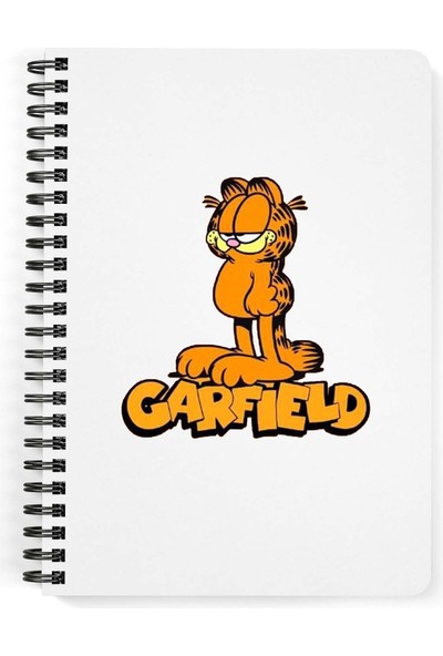 Astak Garfield Baskılı Ahşap Kapaklı Defter 15X20 cm DFT5863